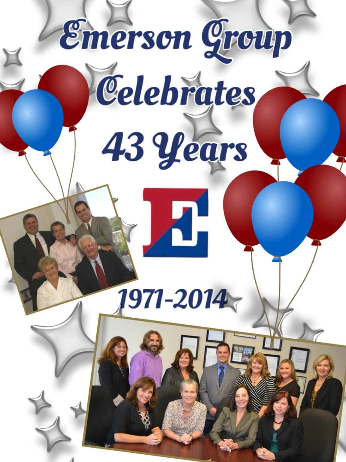 Emerson Group Celebrates 43 Years - Emerson Group, Inc.
